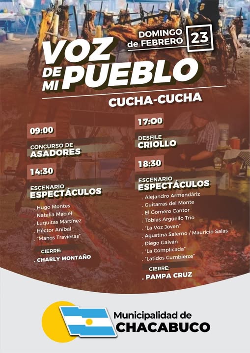 “Voz de mi pueblo”: Este domingo, festival en Cucha Cucha con el cierre ...